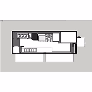 14.7FT MOBILE FOOD TRAILER, STREET FOOD TRAILER WITH CONCESSION WINDOW ATTRACTIVE FRONT DISPLAY, FULLY EQUIPPED FOR VENDING ON STREET FOR SALE