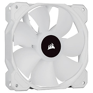 CORSAIR iCUE SP120 RGB ELITE Performance 120mm PWM Triple Fan Kit with iCUE Lighting Node CORE - White