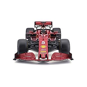 HNW 1/18 Bburago Model Car for 2020 SF1000 F1 5# Sebastian Vettel Diecast Model Car Official Formula 1 for Unisex Adult