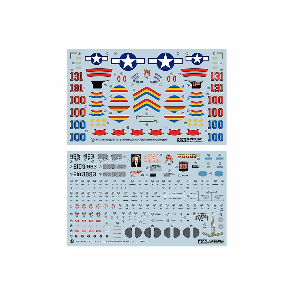 TAMIYA 1/48 Lockheed P-38 J Lightning TAM61123 Plastic Models Airplane 1/48