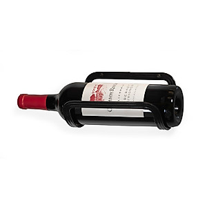 Mango Steam Wall Mounted Wine Rack, Set of 3, Black (Mounting Hardware Included)