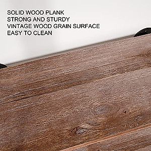 ONOTETUT Industrial Pipe Clothing Rack with Shelves,48 Inch Industrial Clothing Rack,Pipe Clothing Rack,Industrial Wall Mounted Clothes Rack,Pipe Clothes Racks for Hanging Clothes