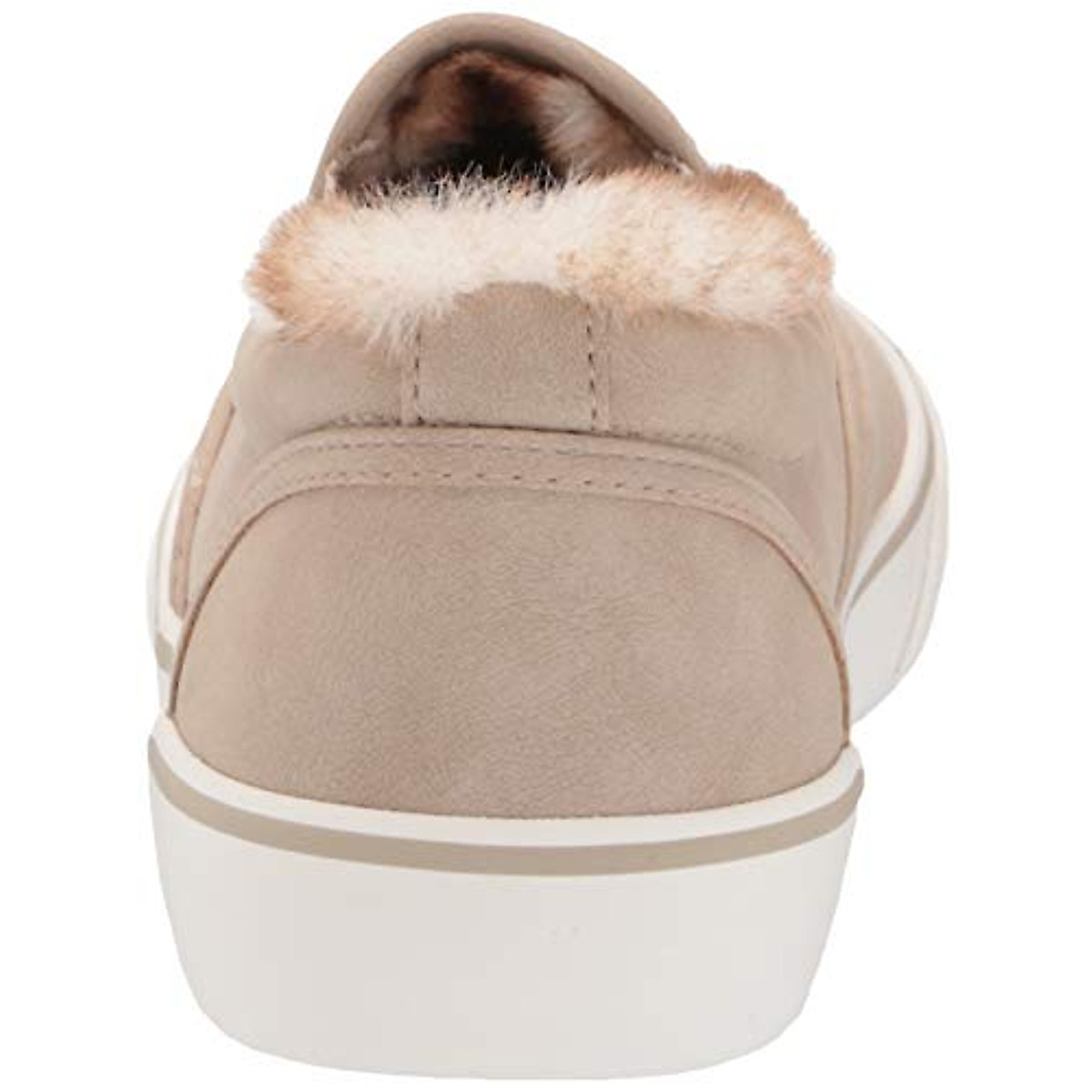 Lugz womens Clipper Lx Fur Classic Slip-on Fashion Sneaker, Fawn/Cream/Off White, 8.5 US