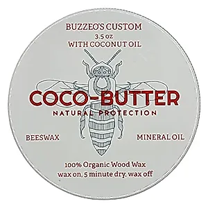 Coco-Butter - 3.5 oz - Board Butter with Coconut Oil - Wood Wax, Food-Safe, Best Finish, 100% Organic, Odorless