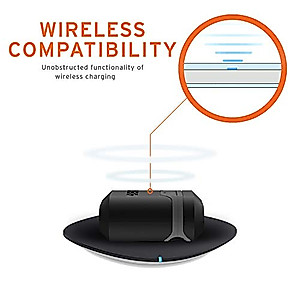 URBAN ARMOR GEAR UAG Compatible with AirPods (1st & 2nd Gen) Case Full-Body Protective Soft-Touch Silicone Case with Detachable Carabiner, Standard Issue Hard Case_001, Black/Grey