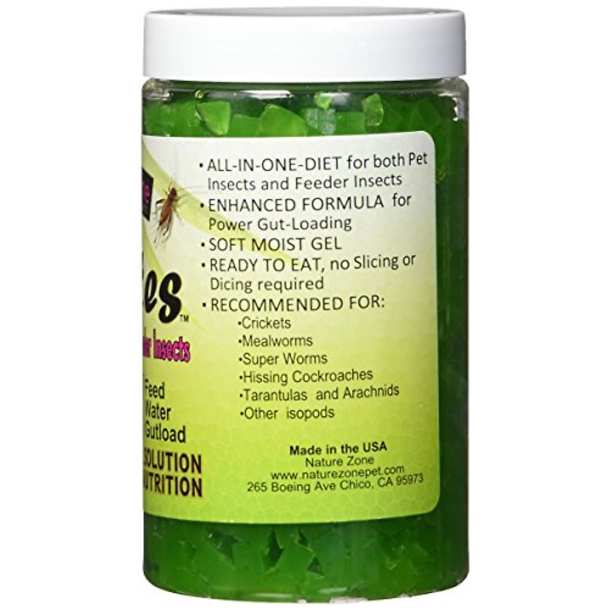 Nature Zone SNZ54511 Feeder Insects Total Bites Soft Moist Food with Spirulina, 9-Ounce