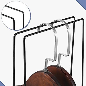 Metal Hanger Storage Organizer Clothes Hanger Holder Portable Hanger Organizer Stacker Sturdy Hanger Storage Rack Coat Clothes Stand Hanger Kids Adult Hanger Caddy for Closet Laundry Room (Black)