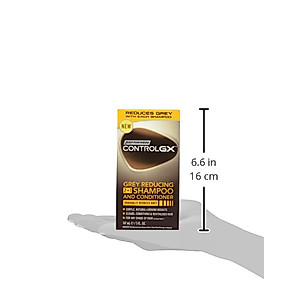 Just For Men Control GX 2 in 1 Grey Reducing Shampoo and Conditioner, 5 Fluid Ounce