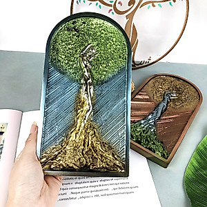 1 Set of Tree of Life Resin Mold Ornament Display Silicone Molds Epoxy Resin Body Tray Pendant Articles Stuff for Decoration Table Desk Office, Handmade DIY Making Art Crafts