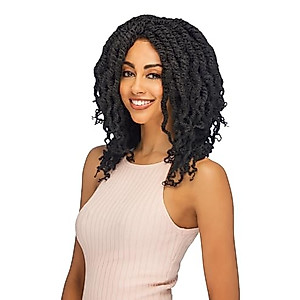 Vivica A Fox Hair Collection HKBK16L-V Human Hair Afro Curl Kinky Bulk Extension, M1B/132, 5.8 Ounce