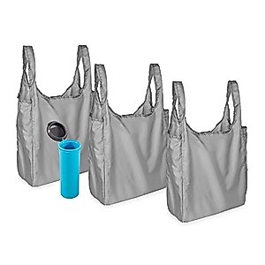 Camco 53104 Grab-A-Bag Shopping Bag Canister - an Eco-Friendly Shopping Solution - Includes (3) Reusable Shopping Bags