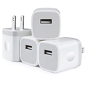 iPhone Charging Block, Charger Cube 4Pack/5W One-USB Charger Block Adapter Brick Box in Wall Plug Cube Head Outlet for iPhone 11 X SE,Samsung Glaxy A53 A13 A01 A12 A54 A20 S22 S21 S20 A71 Moto, LG