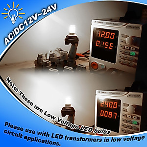 Heifymi 5W G6.35 LED Bulb Daylight White 6000K G6.35/GY6.35 Bi-Pin Base JC Type LED AC/DC 12-24V 50W Halogen Replacement Bulb for Pendant Puck Closet Accent Landscape Lights, Non-Dimmable, 5 Pack