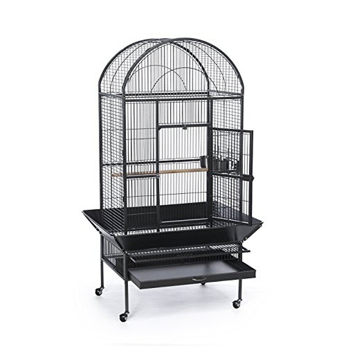 Prevue Pet Products 34531 Hammer Tone Dome Top Bird Cage, Large, Black