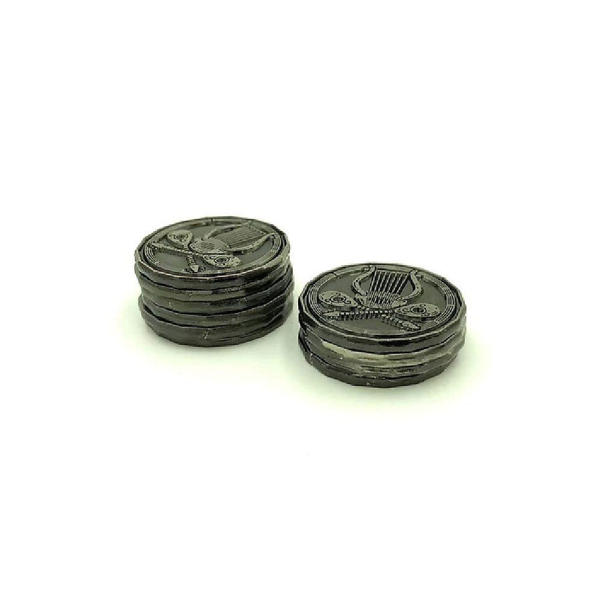 Bard Character Coin Miniature Pack (Silver 5 Pack) || Coins and Miniatures All-in-one || Fantasy Roleplaying Game || RPG Miniature|| Dungeon Miniatures || Tabletop Gaming