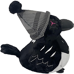 Murders-Drones Plush Toy,Hit SciFi Comedy Animation Role Uzi Black Crow,Soft Character Throw Pillow, Home Decor，Great Gift for Kids Boys Girls