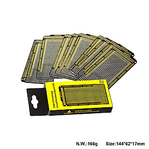 KEYESTUDIO 10PCS Proto Shield for Arduino Mega, Double Sided PCB Prototype Shield Solderable for Arduino Mega R3 2560