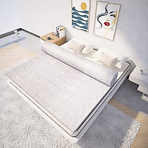 BedsPick 2 Inch Memory Foam Mattress Topper Twin XL Size, Bamboo Charcoal Mattress Topper, CertiPUR-US Certified, Super Soft Twin XL Topper College Dorm Extra Long Mattress Pad