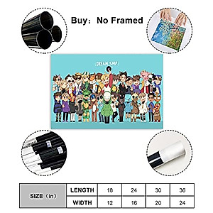 Posters Painting Anime Posters Game Dream SMP Poster Canvas Poster Bedroom Decor Office Room Decor Gift 08x12inch(20x30cm) Unframe-Style