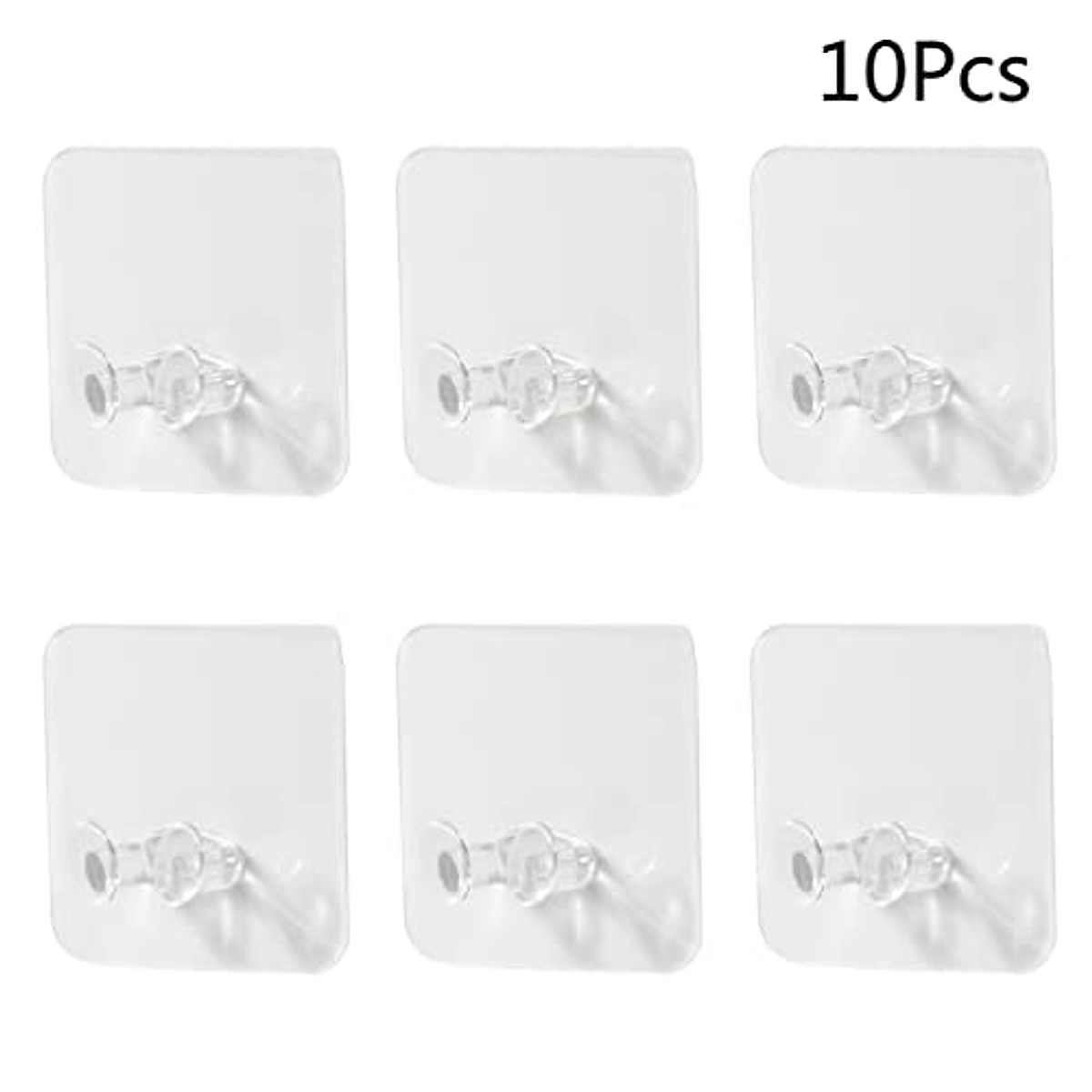 Cabilock Plug Hook Ceiling Hooks 10pcs Strong Multi Transparent Plastic Phone Shaving Razor Towel Hook Sticking Ceiling Hanger Hook for Home Kitchen Ceiling Hook Pasting Hook