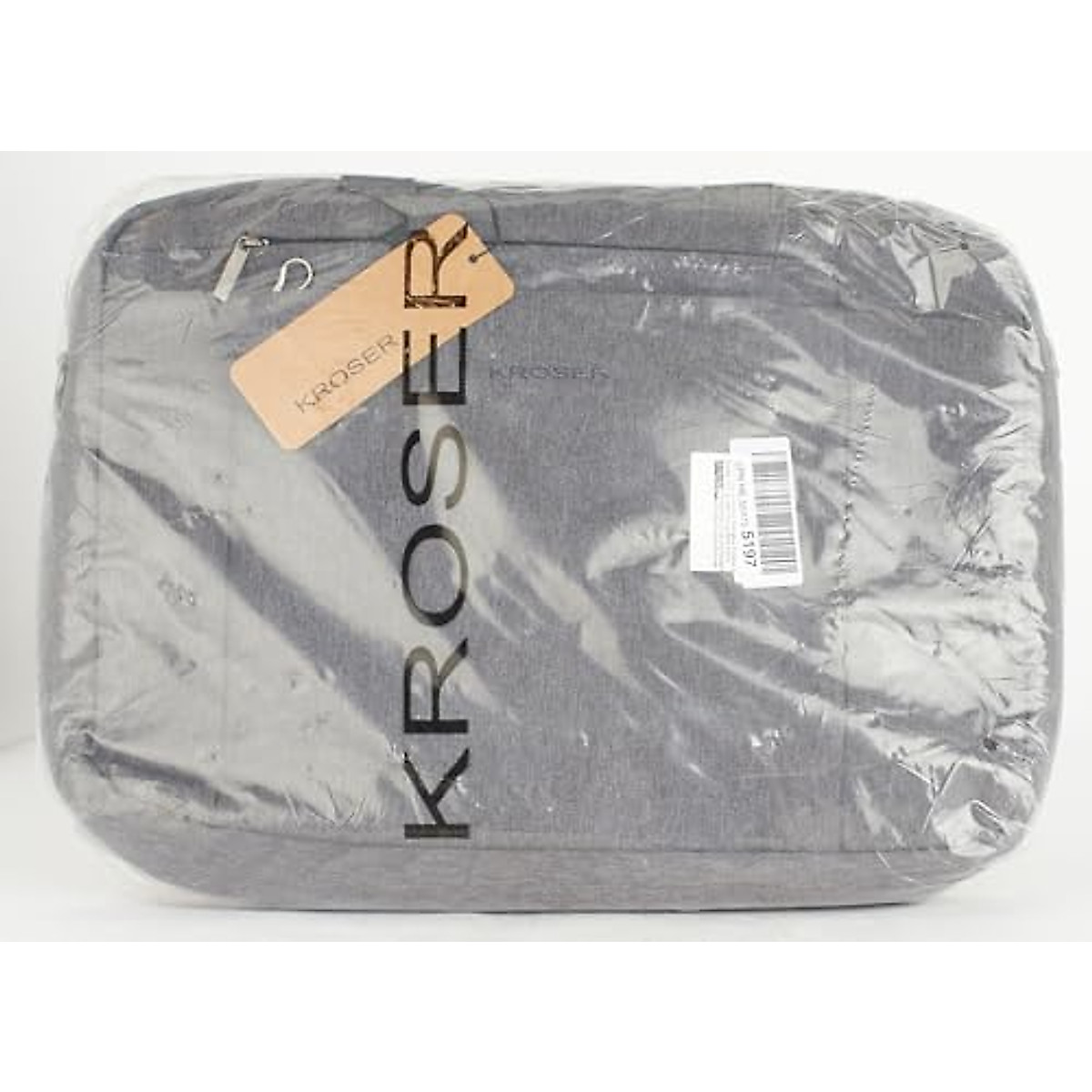 KROSER Laptop Bag 15.6 Inch Briefcase Shoulder Bag Water Repellent Laptop Bag Satchel Tablet Bussiness Carrying Handbag Laptop Sleeve for Women and Men-Grey