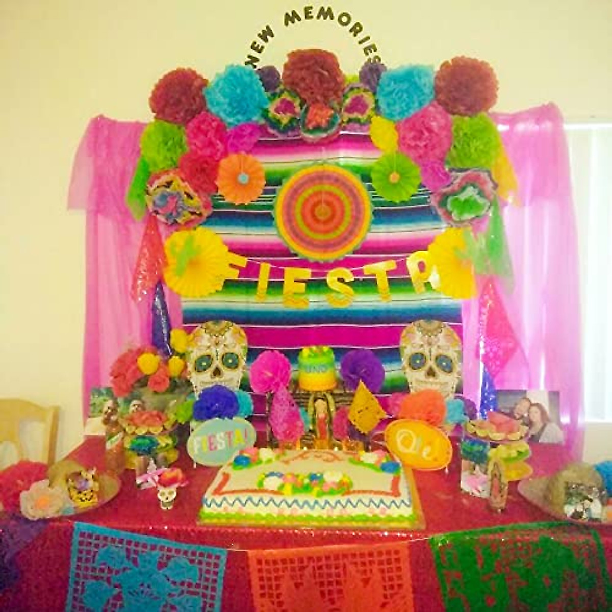 Set of 3 JeVenis Fiesta Banner Cactus Garlands Cinco De Mayo Banners Fiesta Party Decorations for Wedding Birthday Baby Shower Party