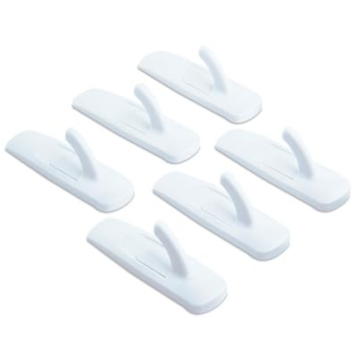 Command 170016Es Reusable Adhesive Hooks, Medium, Value Pack, 6/Pk,We