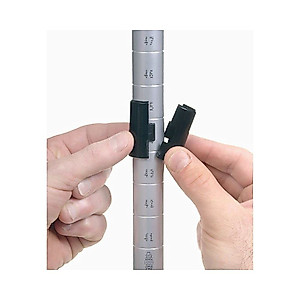 Nexel 24" x 24" x 63", 4 Tier, NSF Listed Adjustable Wire Shelving, Unit Commercial Storage Rack, Silver Epoxy, Leveling feet