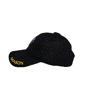 Black MESH Mason Masonic Freemasonry Freemason Masonry Lodge Summer Cap HAT R-C946A
