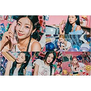 PURPLE KISS FESTA 1st Single Album Standard Version Mini CD+96p PhotoBook+1p Lyrics Pop-Up Card+1p Polaroid+1ea Ticket+1p Hologram Card+2p PhotoCard+1ea Frame