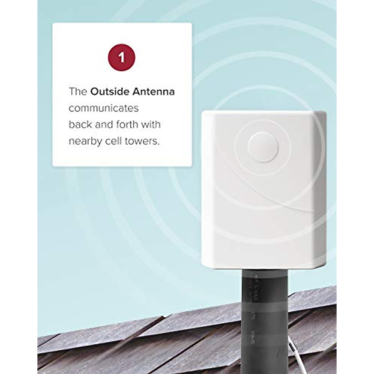 weBoost Home Room - Cell Phone Signal Booster | Boosts 4G LTE & 5G for all U.S. Networks & Carriers - Verizon, AT&T, T-Mobile & more | Made in the U.S. | FCC Approved (model 472120)