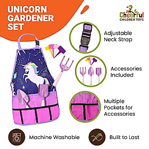 Cheerful Children Toys Girls Dress Up Clothes for Play - 16 Pcs 3 Costume Set - Kids' Dress Up & Pretend Play - Little Girls 3-7 Years - Gardener, Explorer, Doctor Costume Set