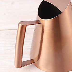 Yardwe Watering Can Stainless Steel Pot with Long Spout Small Size for Bonsai Indoors and Outdoors 400ml (Bronze)