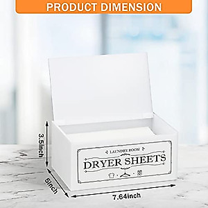 Acrylic Laundry Dryer Sheets Holder Fabric Softener Dispenser with Lid for Laundry Room Decor, Clear Fabric Softener Sheets Container Box Laundry Organization and Storage