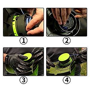 Weed Eater Dual Line - Replacement String Trimmer Line Spools for Greenworks 21212 and 21272