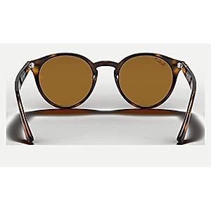 Ray-Ban RB2180 710/83 49M Shiny Dark Havana/Brown Polarized Sunglasses For Men For Women + BUNDLE with Designer iWear Care Kit