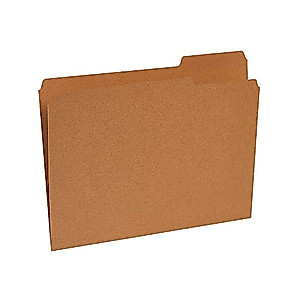 Staples 509315 Colored Top-Tab File Folders 3 Tab Kraft Letter Size 100/Pack