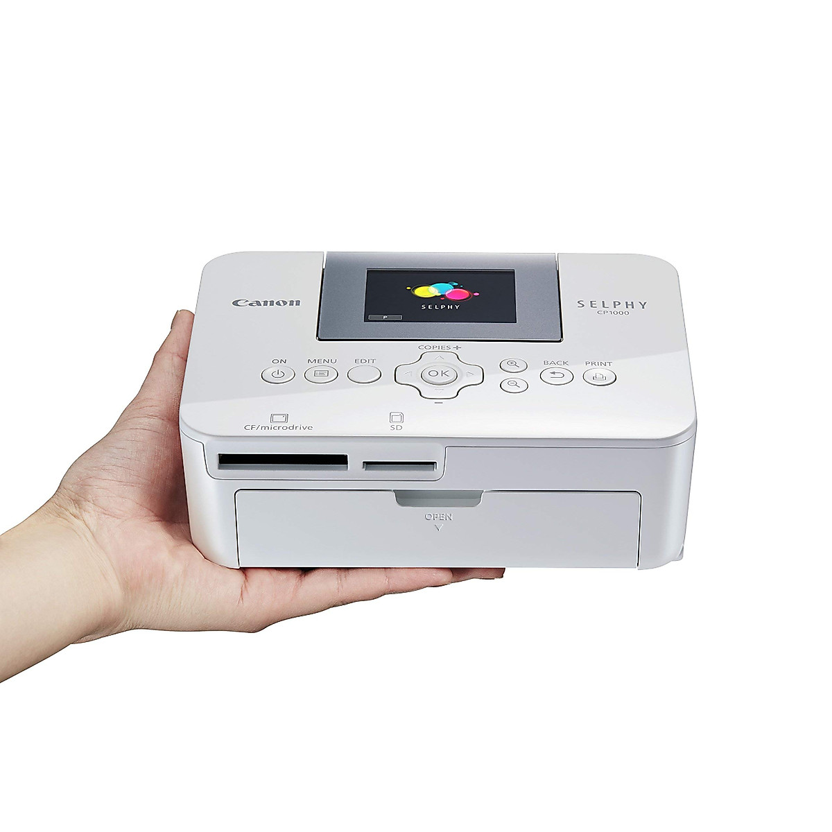 Canon 0011C010 Selphy CP1000 Photo Printer White (international) (Renewed)