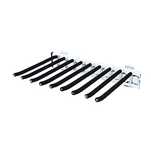 Futchoy Pull Out Trouser Hanger Rack Closet Pants Storage Rack Space Saving Drawer Non-Slip Clothes Hanger Bar Multi Functional (Left Installation)