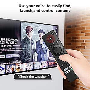 CT-RC1US-19 NS-RCFNA-19 Voice Replacement Remote for Insignia Fire TV and Toshiba Fire TV Edition Smart TV 32LF221C19 32LF221U19 43LF621C19 43LF421U19 50LF621U19 43LF711C20 50LF711U20 55LF711C20