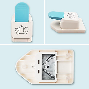 3 in 1 Craft Tag Punch, 1.5/2/ 2.5 Inch Gift Tag Paper Punches for DIY Projects Card Making Scrapbooking Craft Perfurador DIY Puncher