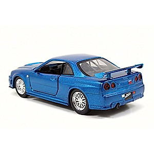 Brians Nissan Skyline GT-R, Blue - Jada 97185 - 1/32 Scale Diecast Model Toy Car