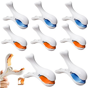 8Pcs Beach Towel Clips for Beach Chair Extra Large Beach Towel Clips Laundry Clothes Pins for Drying Quilts Towel Skirts Socks 2 Different Sizes 5.7" and 4.1"