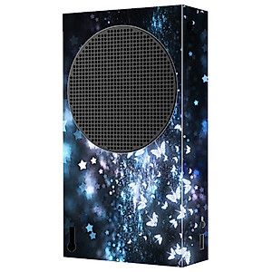 PlayVital Butterfly Illusion Custom Vinyl Skins for Xbox Series S, Wrap Decal Cover Stickers for Xbox Series S Console Controller