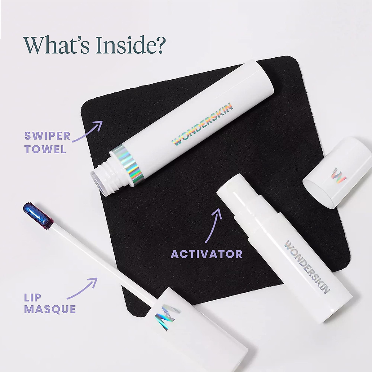 Wonderskin Wonder Blading Lip Stain Peel Off and Reveal Kit - Long Lasting, Waterproof Pink Lip Tint, Transfer Proof Natural Makeup Stain Kit (Beautiful)