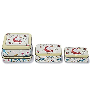 Warmforhom Unicorn Cookie Tins DIY Candy Containers Food Storage Tins Gift Packing Tins Set of 3