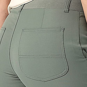 Lee Women's Flex to Go Mid Rise Seamed Cargo Pant, Fort Green, 12 Petite