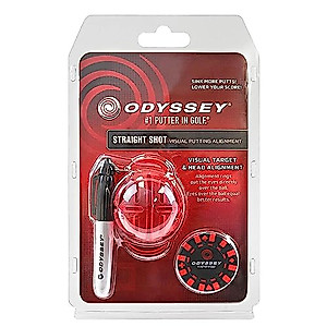 Odyssey Straight Shot Putt Golf Ball Marker Stencil Alignment Tool