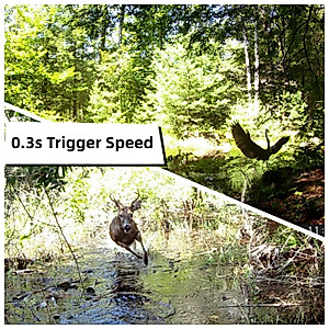 WOSODA Trail Cameras 2 Pack 24MP 1080P HD, Waterproof Game Camera Motion Activated with Fast Trigger Time Infrared Night Vision, Hunting Camera for Outdoor Wildlife Monitoring