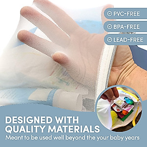 Mother Load - Diaper Bag Organizing Pouches, Small Organizing Bags, 5-Piece Multicolored Set of Embroidered Diaper Bag Pouches